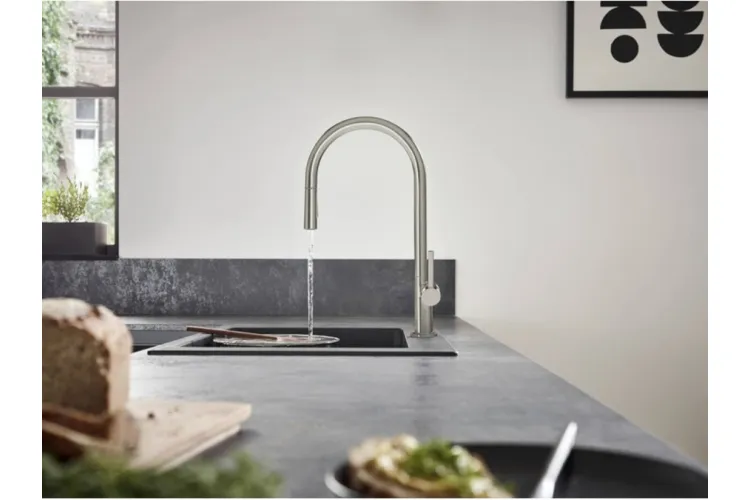 Змішувач Talis 210 2jet кухонний з витяжним виливом Sbox (72801800 ...