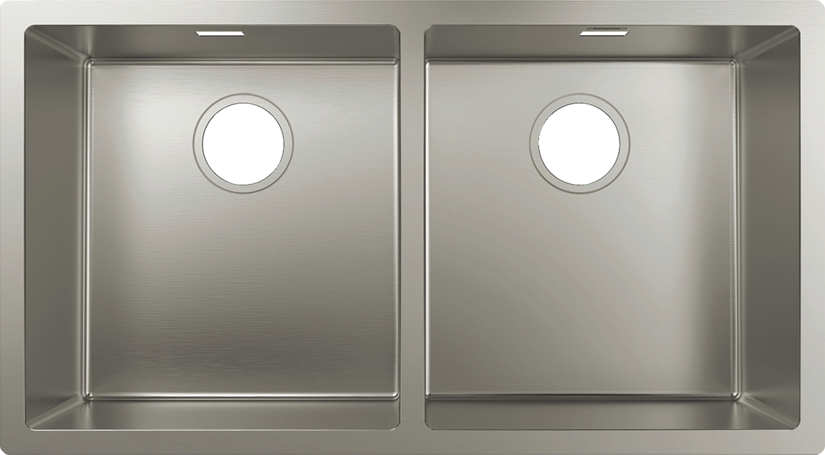 Кухонна мийка S719-U765 під стільницю 815х450 на дві чаші 370/370 ...