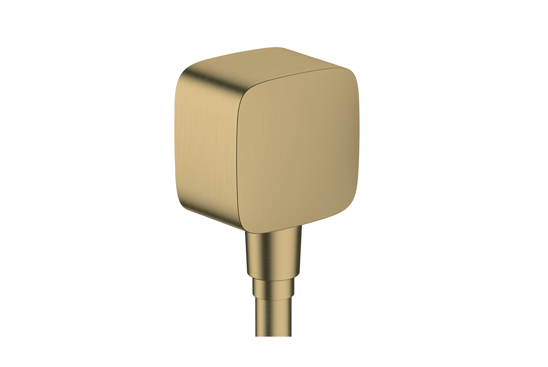 Шлангове під'єднання FixFit E зі зворотнім клапаном, Brushed Bronze ...