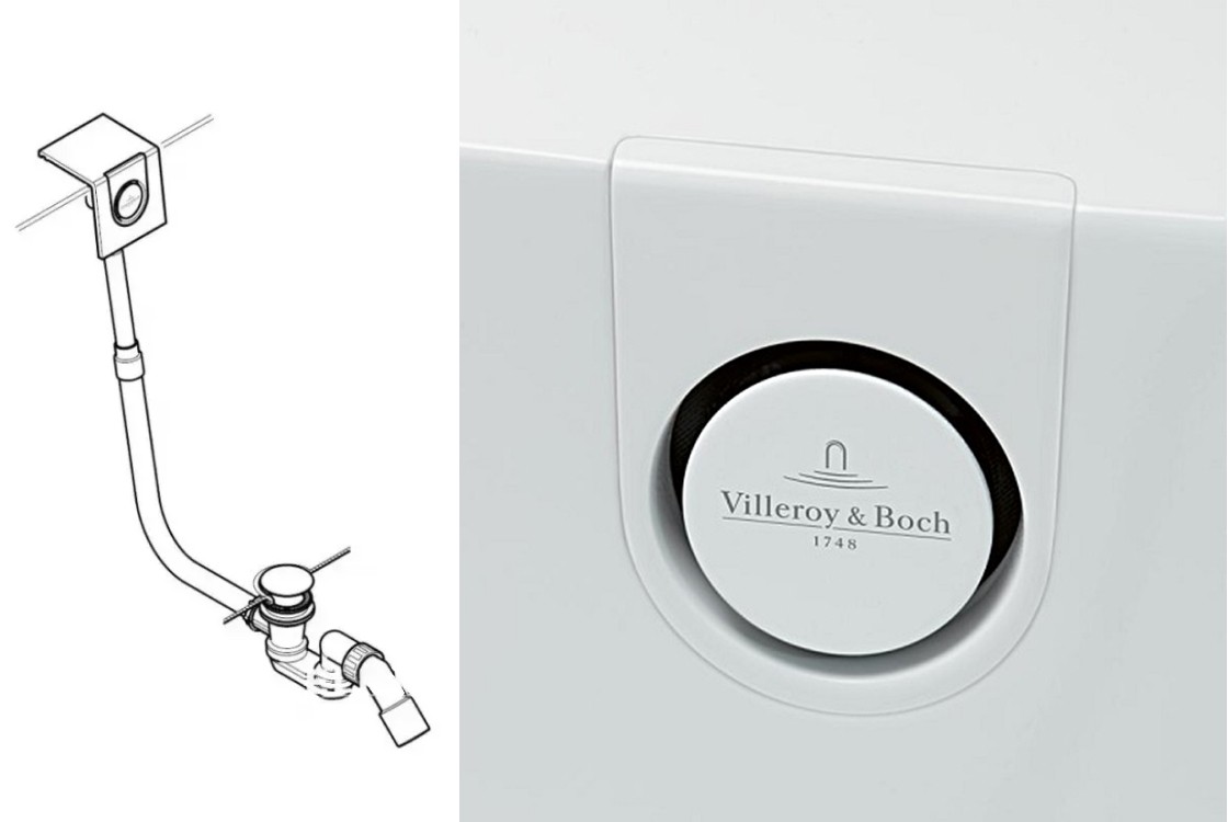 Комплект для наповнення води до ванн OBERON 2.0 Stone White (UPCON0136 ...